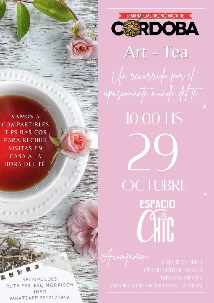 Art-Tea: un evento gratuito para aprender sobre el mundo del té en Espacio Chic | Circuito ...